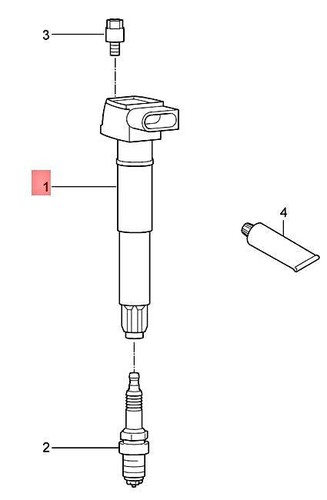 Genuine PORSCHE Ignition Coil 94860210414 | eBay