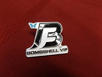 AWESOME BOMBSHELL FITNESS VIP FITNESS WORKOUT ENAMEL SILVER TONE LAPEL ...