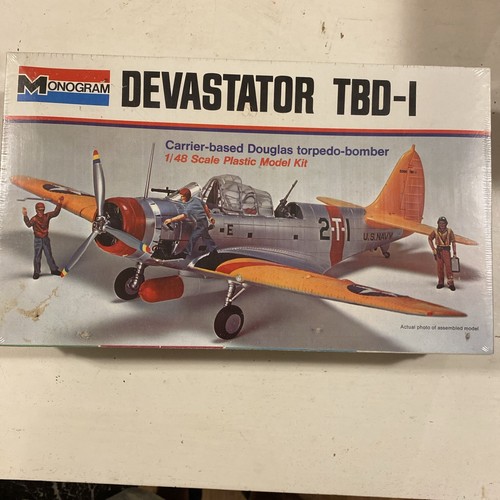 1/48 SCALE MONOGRAM DOUGLAS TBD-1 DEVASTATOR TORPEDO BOMBER PLASTIC MODEL KIT | eBay