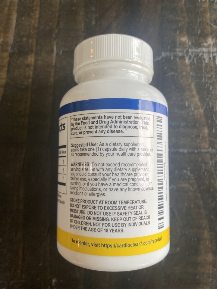 Cardio Clear 7 - 30 Capsules New/Sealed Exp 9/2026 Free Shipping! | eBay