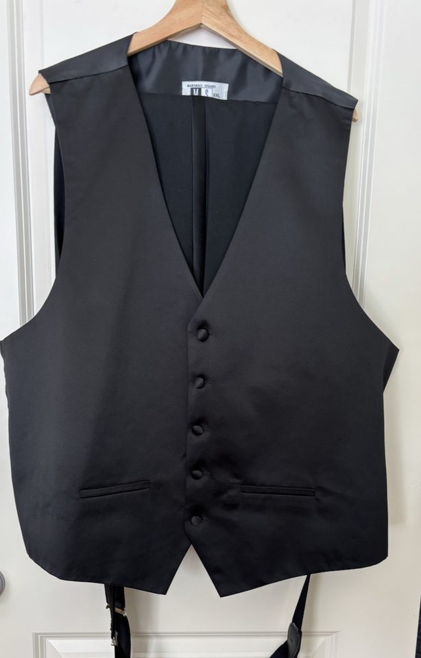 5 Piece Gerald Austin Tuxedo Suit Jacket Pant 46x32"Suspenders Bow Tie ...