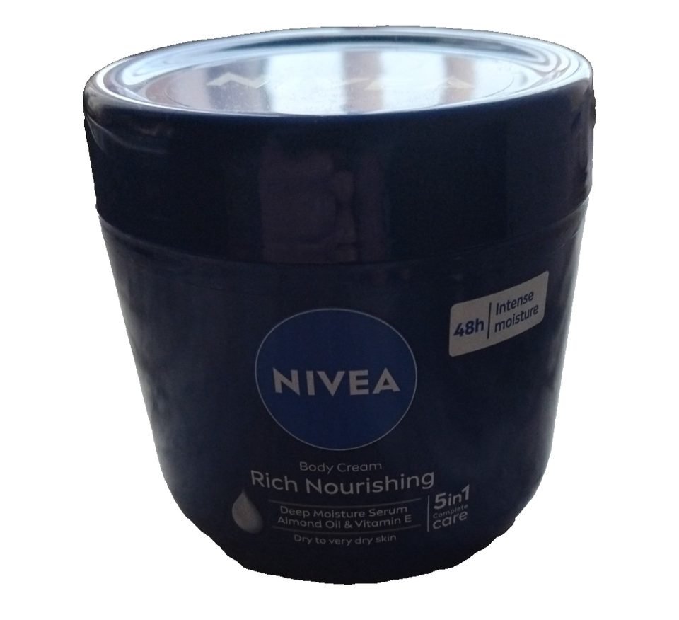 New 2X Nivea Body Cream Intensive Moisture Blue 5in1 Rich Nourishing ...