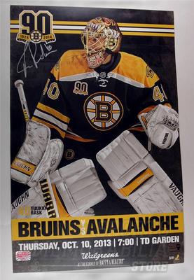 Tuukka Rask Boston Bruins Signed Autographed 90th Year Game Day Roster ...