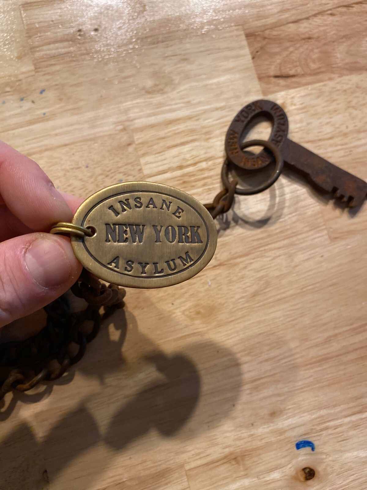 Insane Asylum Prison Key Whistle Chain Jailer Set Lot New York NYC ...