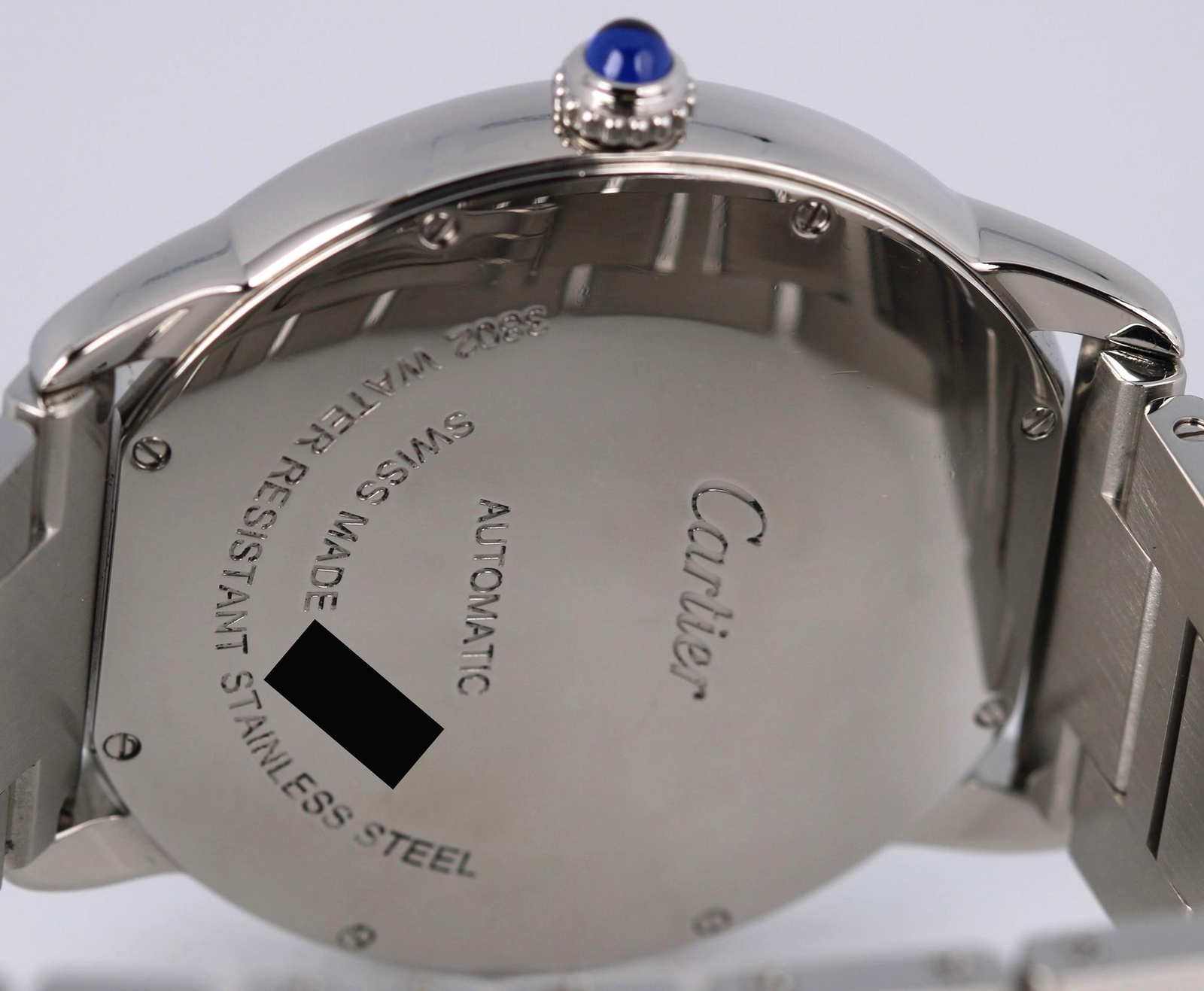 Cartier Ronde Solo XL Stainless Steel Blue WSRN0023 Automatic 42mm 3802 ...