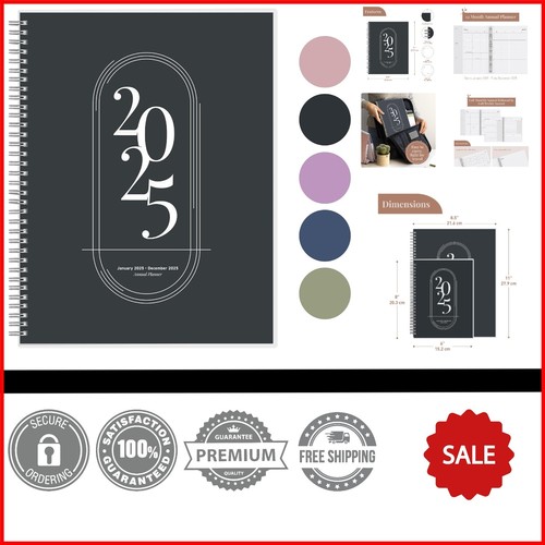 Riley's 2025 Agenda Planner: Weekly & Monthly Spreads, Portable ...