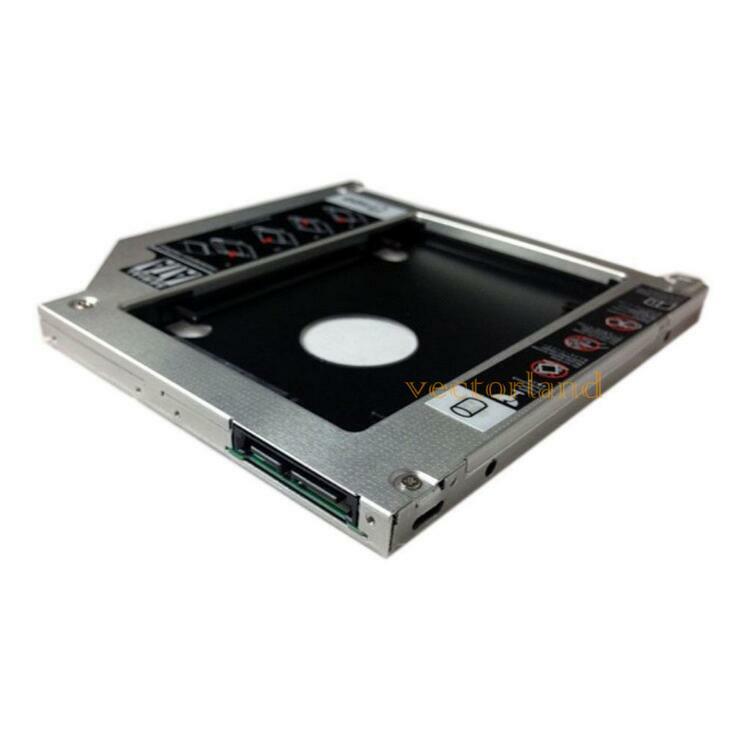 2nd SATA HDD SSD Hard Drive Optical Bay Tray Caddy for Apple Macbook ...