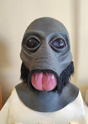 PONDA BABA LATEX MASK STAR WARS , AQUALISH, SAWKEE MASK AND GLOVES | eBay