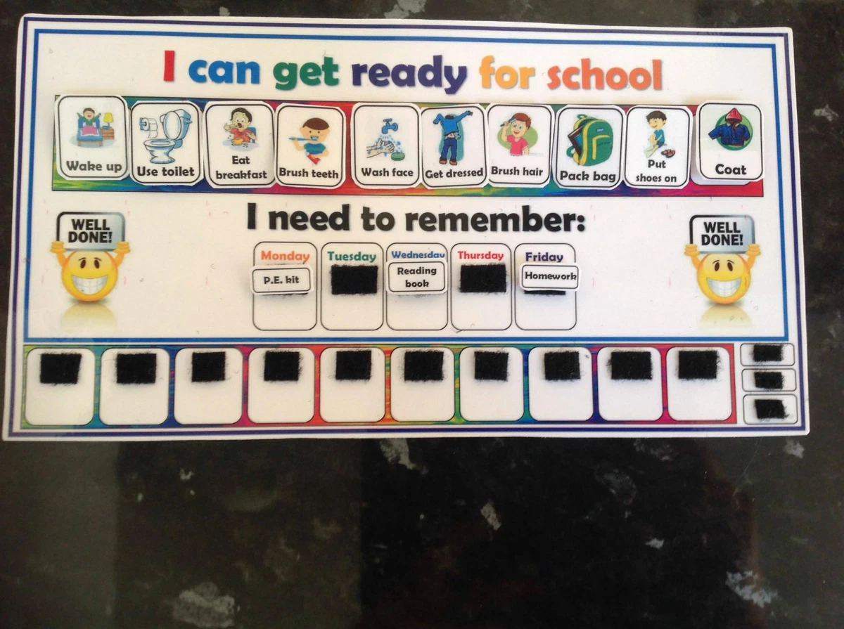 Get Ready For School Chart