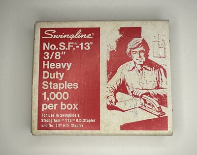 Swingline Vintage 3/8” Heavy Duty Staples / Not Complete | eBay