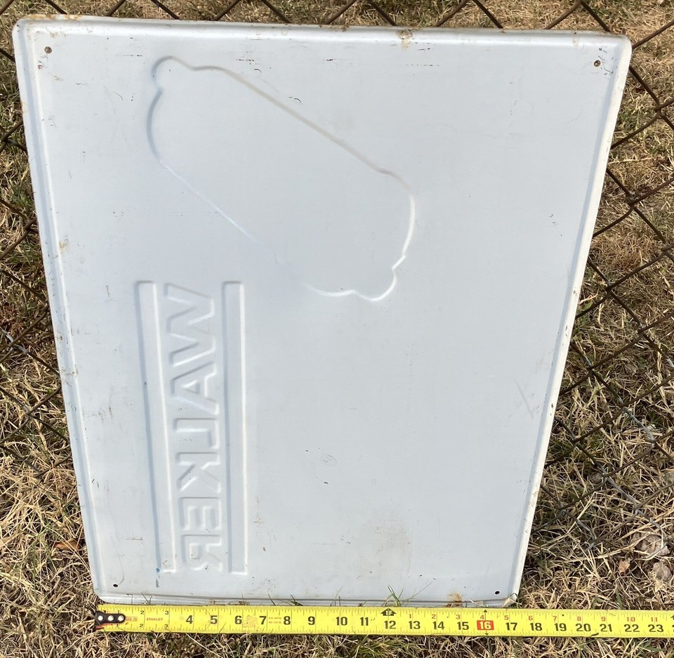 Vintage Walker Import Muffler Embossed Sign Great Color | eBay