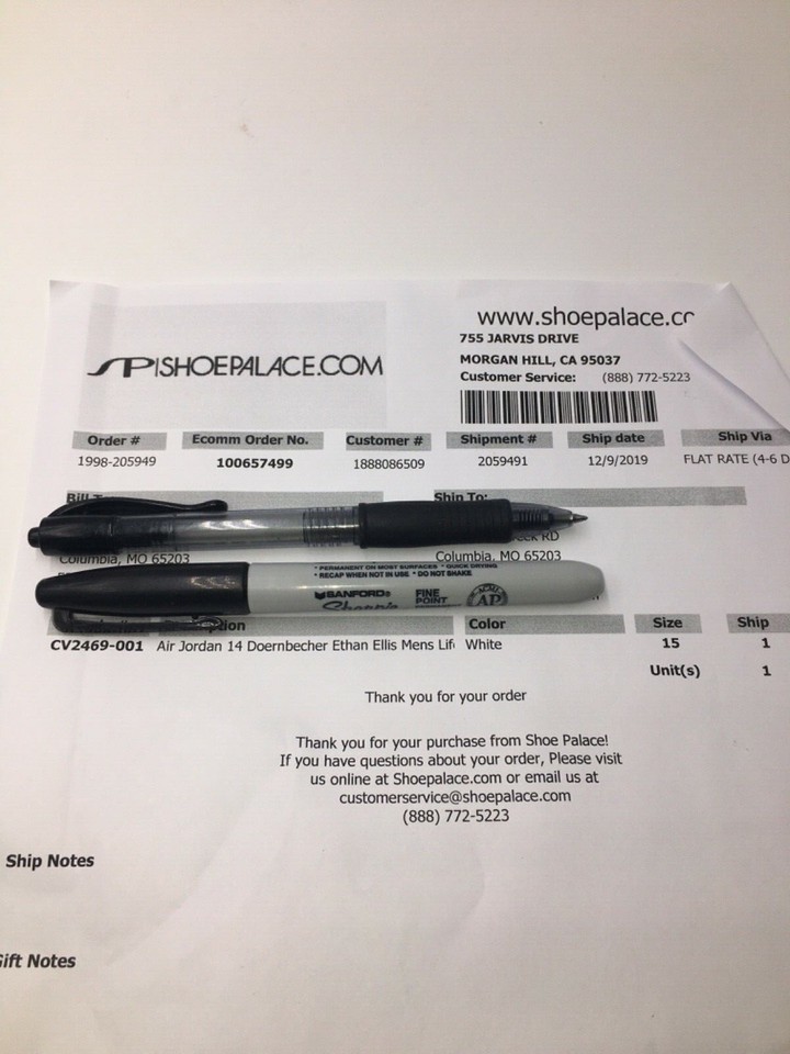 Air Jordan Retro 14 Doernbecher DS size 15 w Receipt Black Court Purple ...