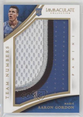 2014-15 Panini Immaculate Collection - Team Logos Aaron Gordon #71 Numbers /32 (MEM, RC) for ...