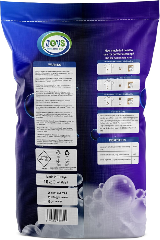 Washing Powder 10Kg,Professional Biological Laundry Powder Cleaning 500 ...
