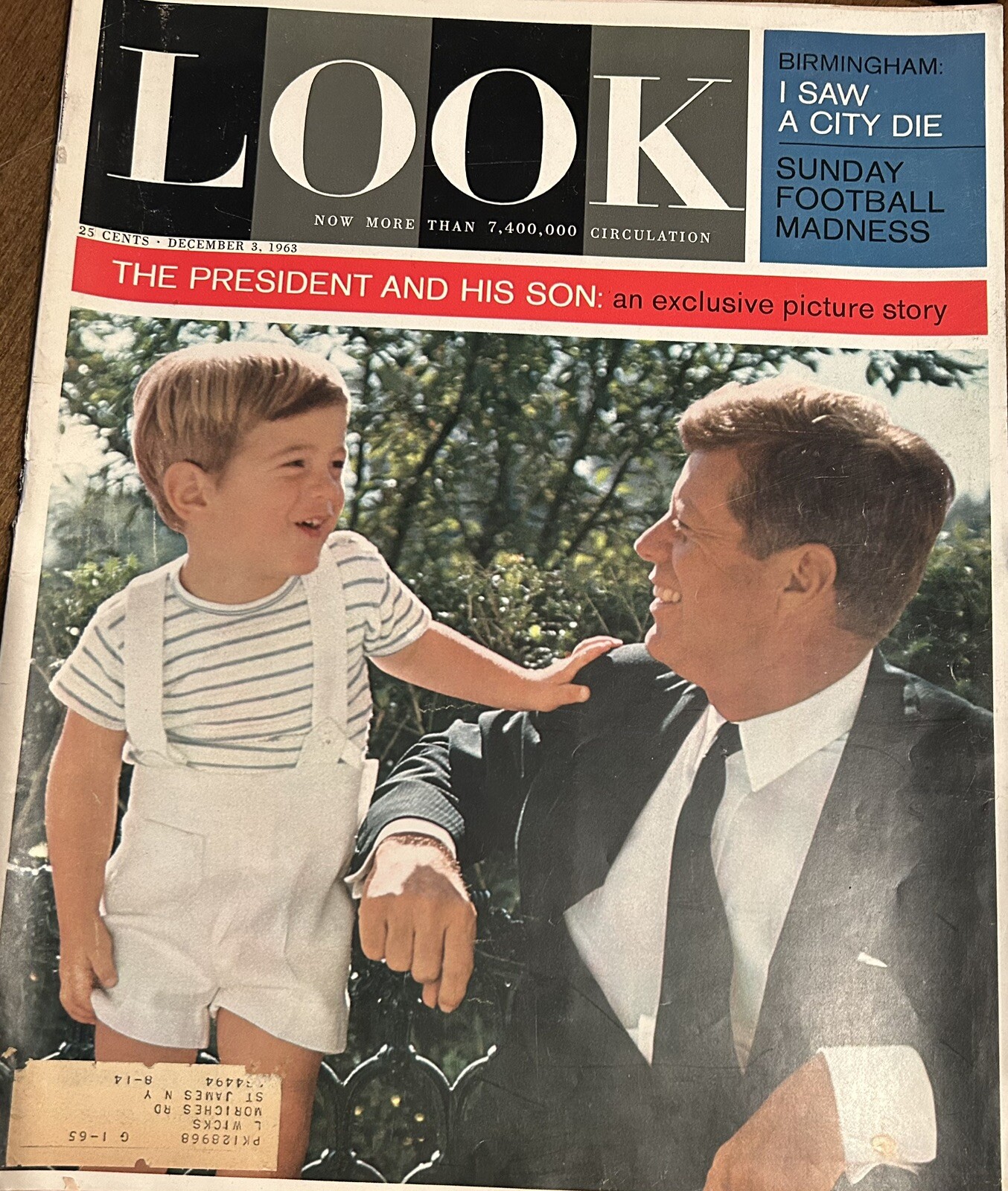 LOOK Magazine December 3, 1963 THE PRESIDENT AND HIS SON Vintage | eBay