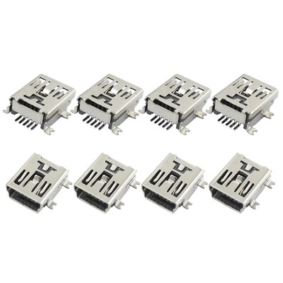 5PCS Mini USB SMD 5 Pin Female Mini B Socket Connector Plug | eBay