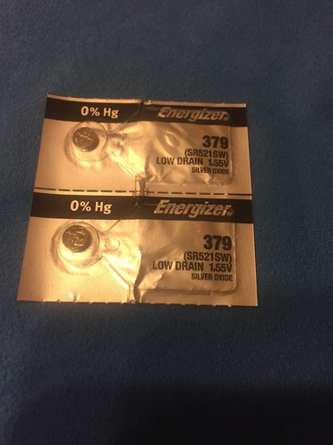 ENERGIZER 379 SR521SW (2 piece) 379 BATTERY NEW SEALED | eBay