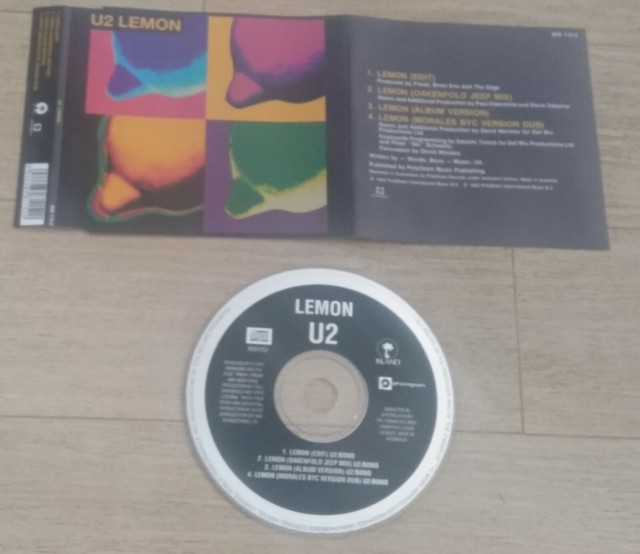 U2 Lemon RARE IMPORT 4 Remixes Track CD EP Single Bono Zoo TV Rock Pop ...