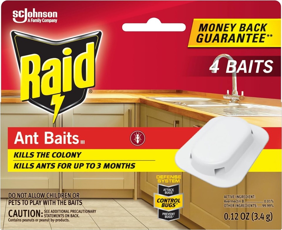 Raid Ant Killer Baits, For Household Use, Kills the Colony, Kills Ants ...