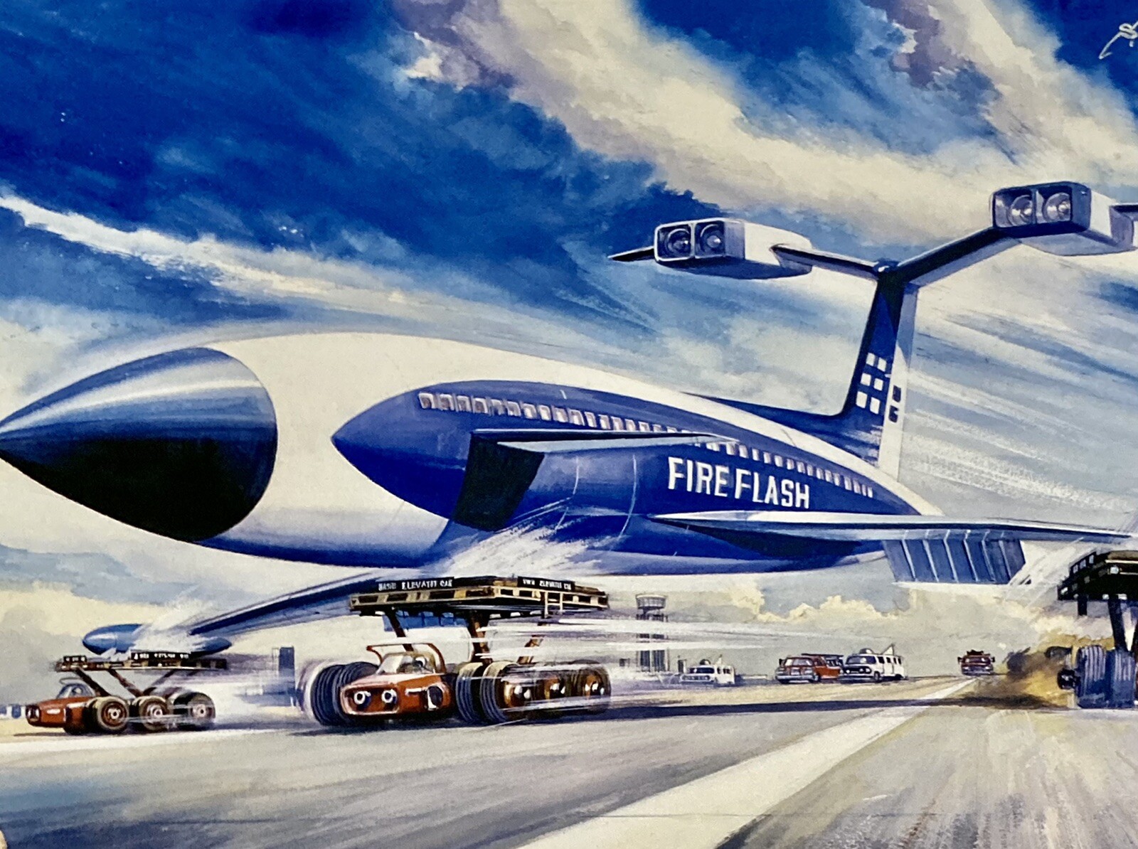 FIREFLASH Thunderbirds 1/350 Hypersonic Jet model kit, Aoshima, From ...