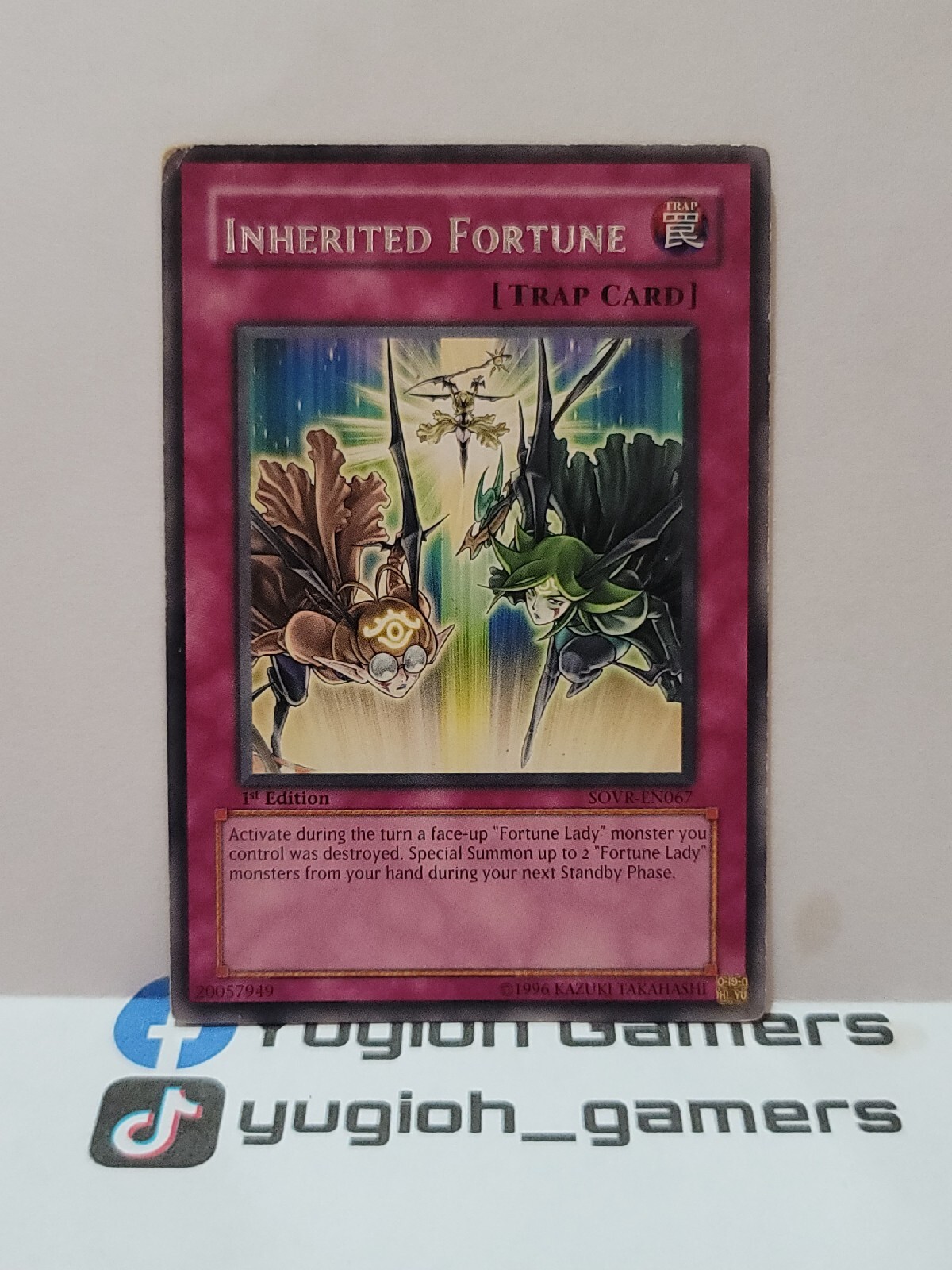 YUGIOH INHERITED FORTUNE 1ST EDITION SOVR-EN067 RARE HEAVY PLAYED | eBay