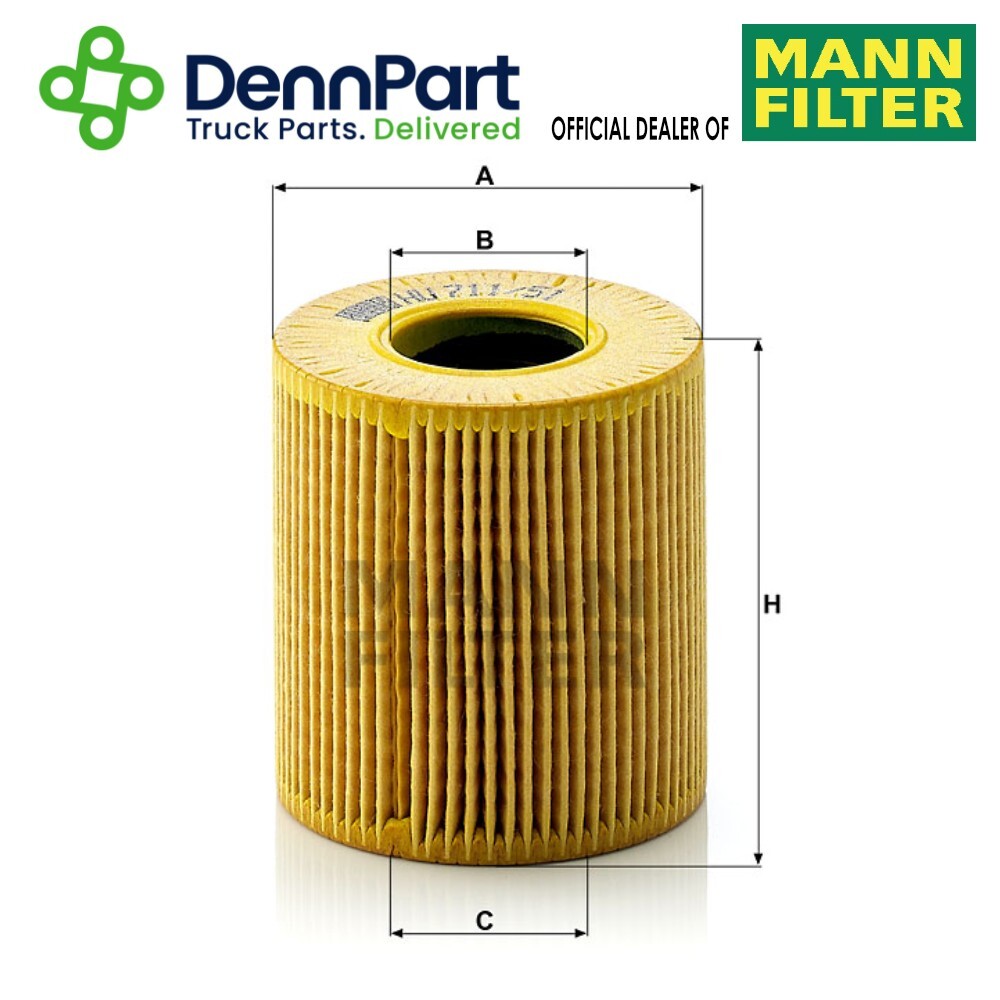 Genuine MANN-FILTER Oil Filter for Ford Transit 1717510 1727561 HU711 ...
