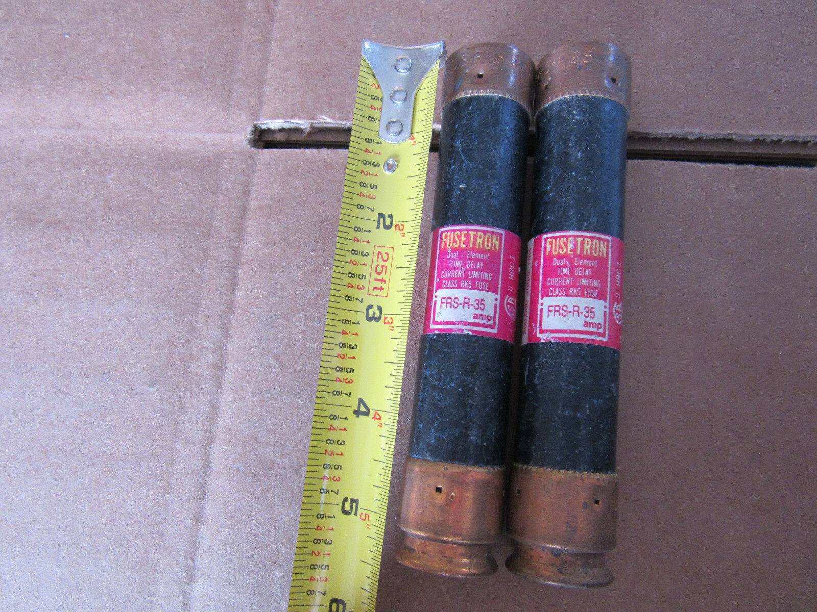 (2) Bussmann Fusetron FRS-R-35 Fuses 35A 600V NEW!!! with Free Shipping ...