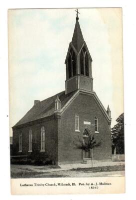 IL - MILLSTADT ILLINOIS Postcard LUTHERAN TRINITY CHURCH | eBay