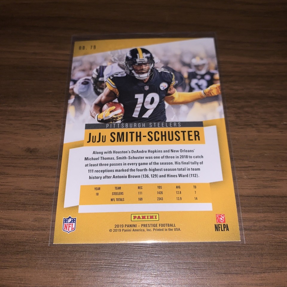 juju smith schuster Prestige 2019 NFL Steelers Football Card #79 | eBay