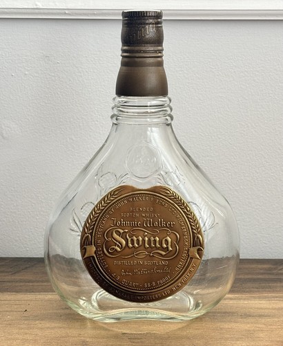 Vintage Johnnie Walker Swing Scotch Whiskey Empty Bottle Gold Label | eBay