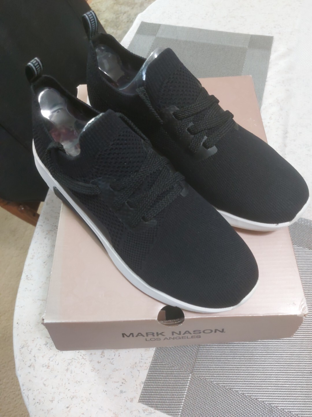 Mark Nason Los Angeles 68716 BLK Groves Womens Sz 9 Sport Knit Memory ...