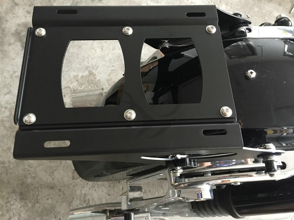 Detachable 2-Up Tour Pack Mount Rack Fit For Harley Road King Street ...