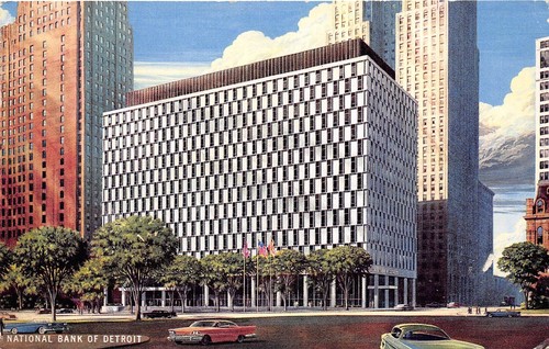 Detroit Michigan 1959 Postcard National Bank Of Detroit | eBay