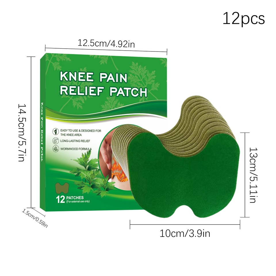12PCS/BOX Wellness Knee Patches Multifunctional Knee Relief Plaster ...