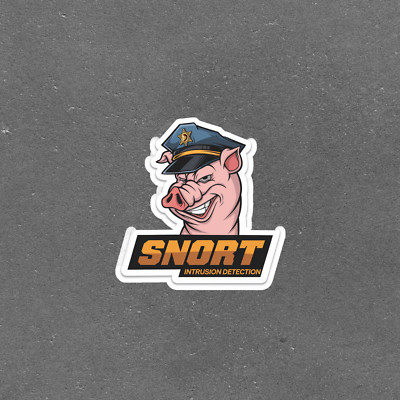 Snort Intrusion Detection Pig Security Geek Sticker Decal #5363 | eBay