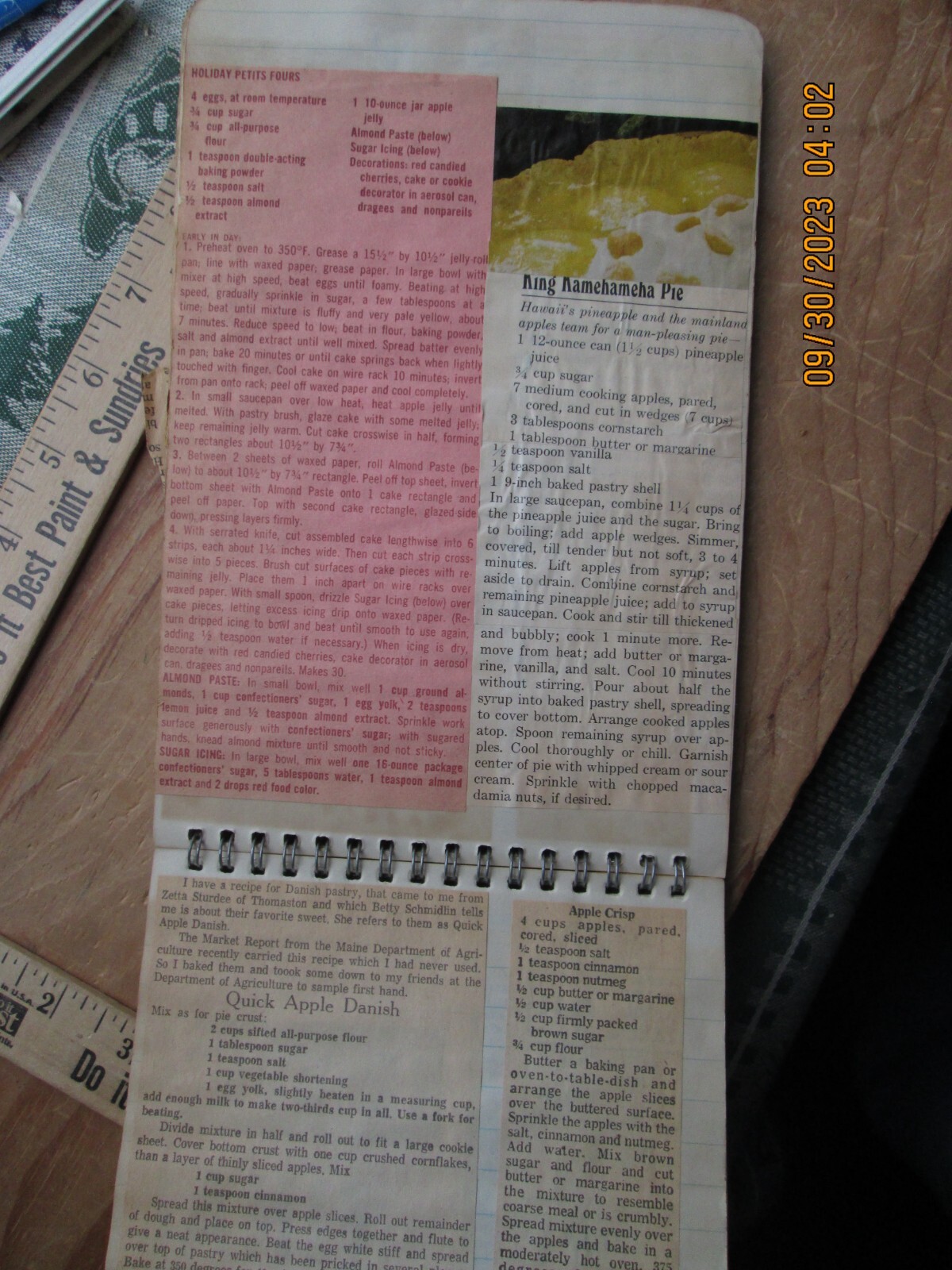 Vintage Recipe Homemade Booklet newspaper Clippings | eBay