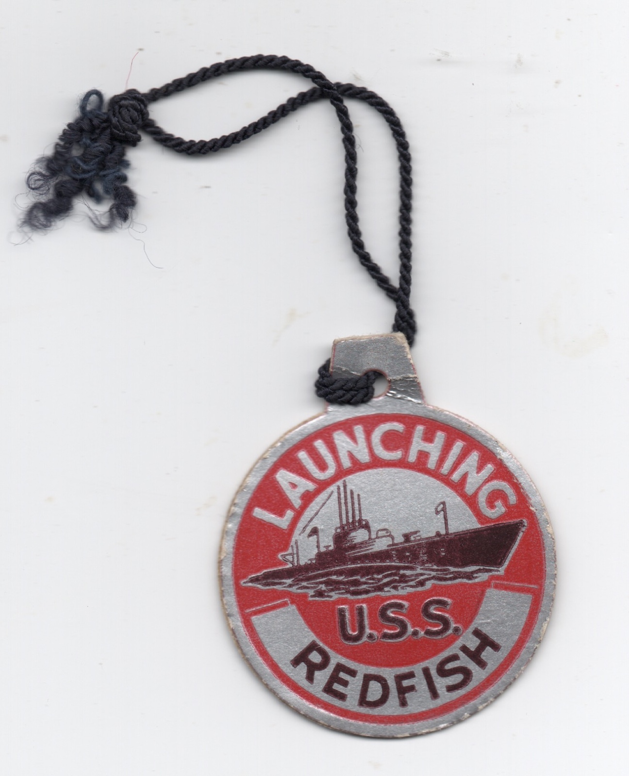 1944 WWII Cardboard Tag from the Launching of the USS Redfish | eBay