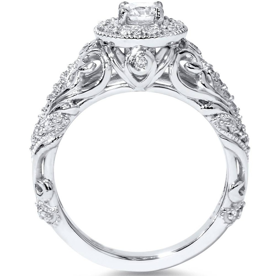 3/4ct Diamond Engagement Ring 14K White Gold | eBay