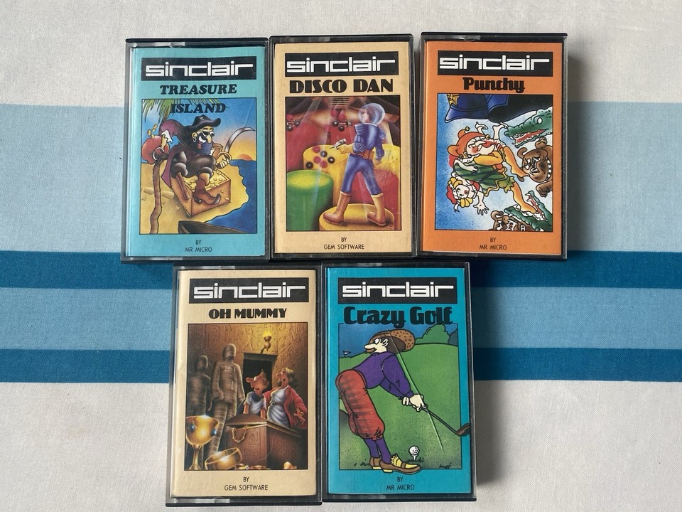 Sinclair ZX Spectrum 48K-128K Computer Games - 17 Various Titles ...
