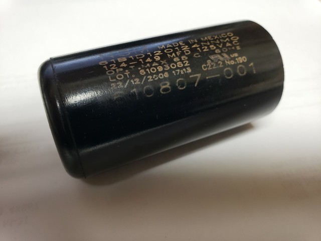 Capacitor 610807-001 61B1D120124NNMO Cap125124149-ngm 124-149 UF 125 ...