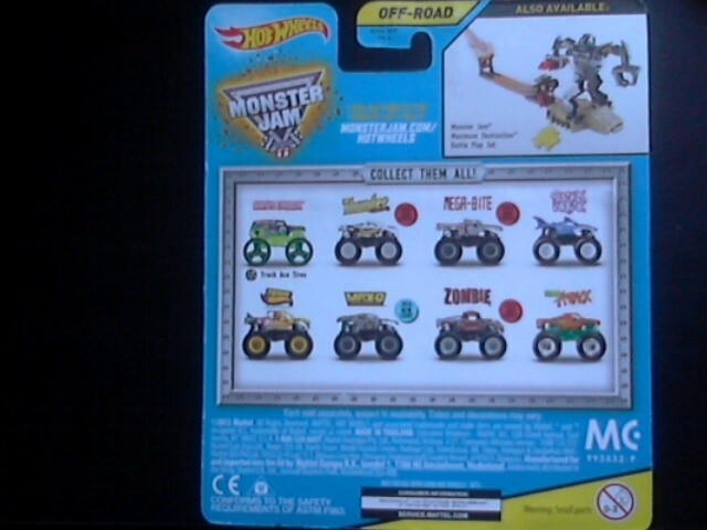 Monster Jam Hot Wheels Truck 1:64 "Team Hot Wheels" firestorm w/figure ...