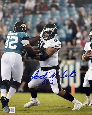 JORDAN MAILATA SIGNED AUTOGRAPHED 8x10 PHOTO PHILADELPHIA EAGLES BAS ...