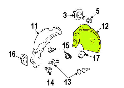 Mercedes Benz E Class OEM Fender Liner Splash Guard 2116901330 Front ...