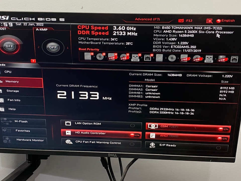 MSI B450 Tomahawk Max Motherboard AM4 DDR4 ATX - Bad RAM Slots FOR ...