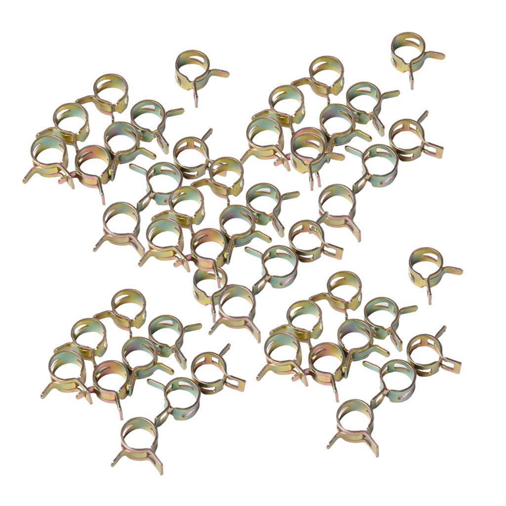 100x Clamps For Fuel Hose, Spring Clip For Water , 6-15mm | eBay