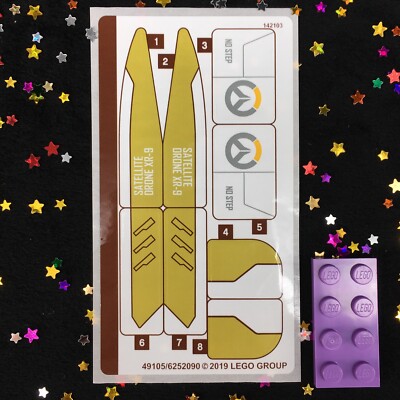 NEW LEGO Sticker Sheet Overwatch - Tracer vs. Widowmaker 75970 | eBay