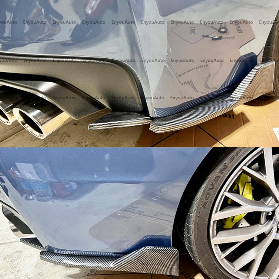 For Acura MDX RDX UNIVERSAL Rear Bumper Lip Splitter Diffuser Carbon ...