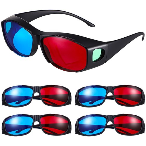 5 Pcs 3d Glasses Movie Glasses Game Glasses Viewing Glasses 3d Glasses ...