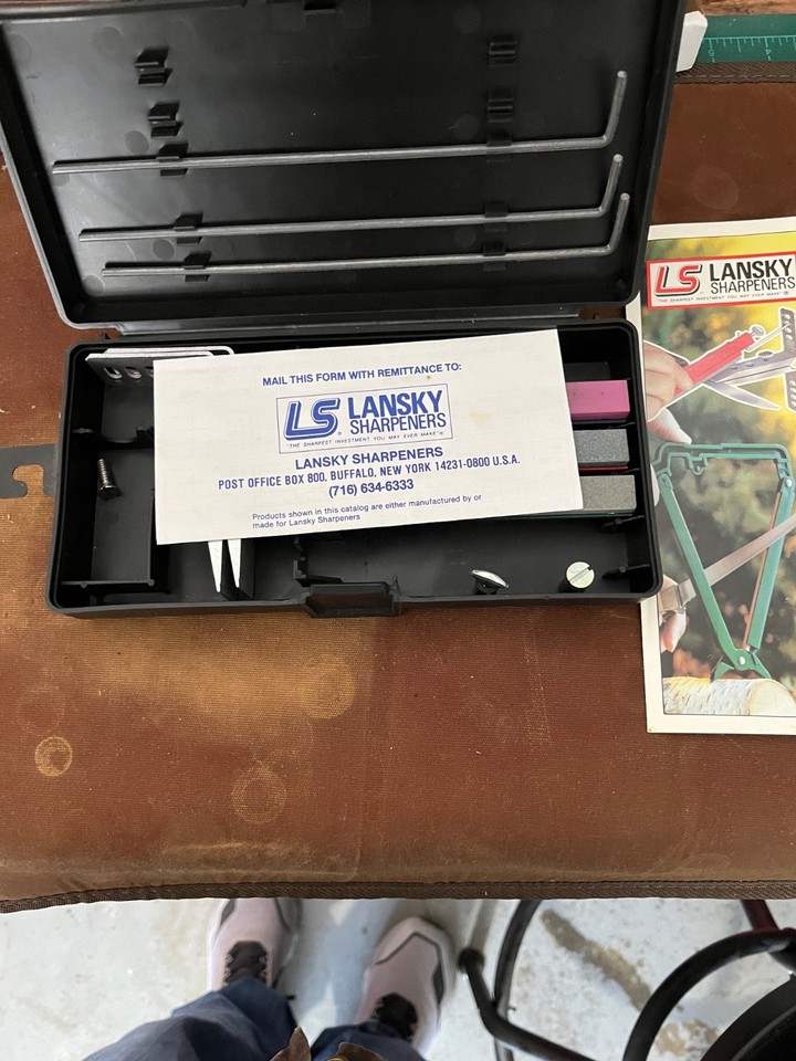 Lansky 3 Stone Controlled-Angle Knife Sharpening System W/Case No ...