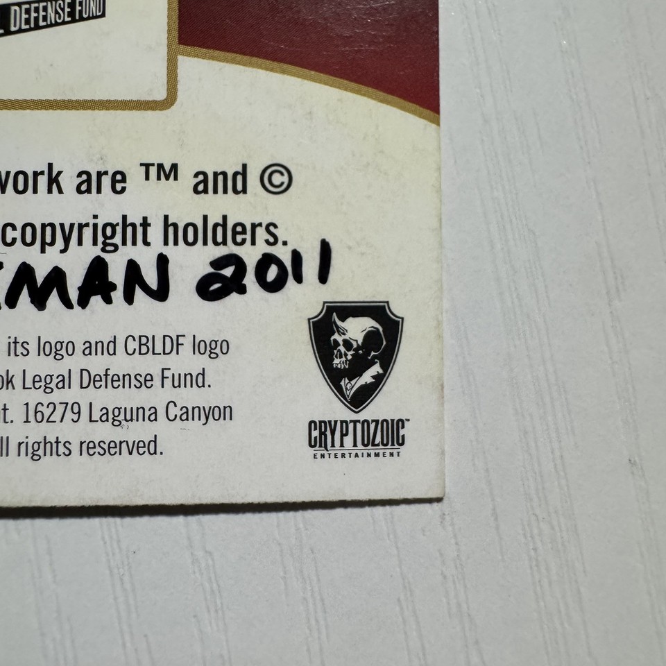 2011 Cryptozoic CBLDF Liberty Trading Cards Spawn Sketch Card by Chris ...